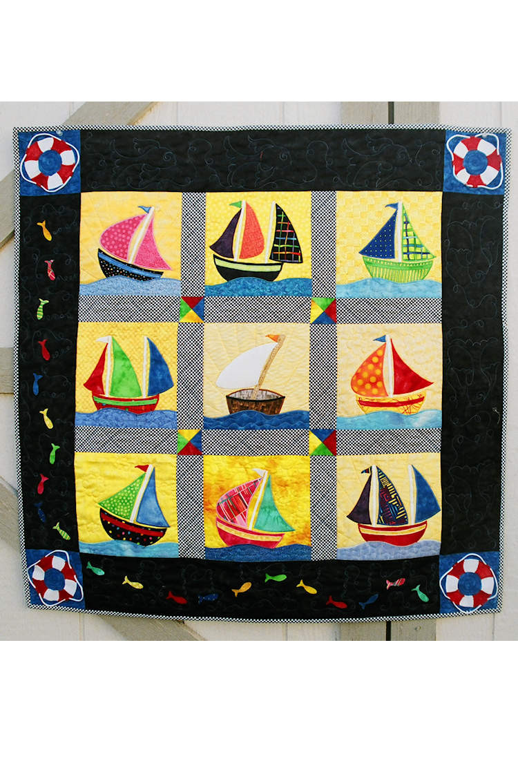 Sailing Away , Sew Wonderful Dreams - Applique and Paper Piecing Patterns